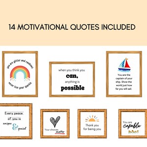 Motivational Quotes Bulletin Board Kit: Classroom Decor (editable ...