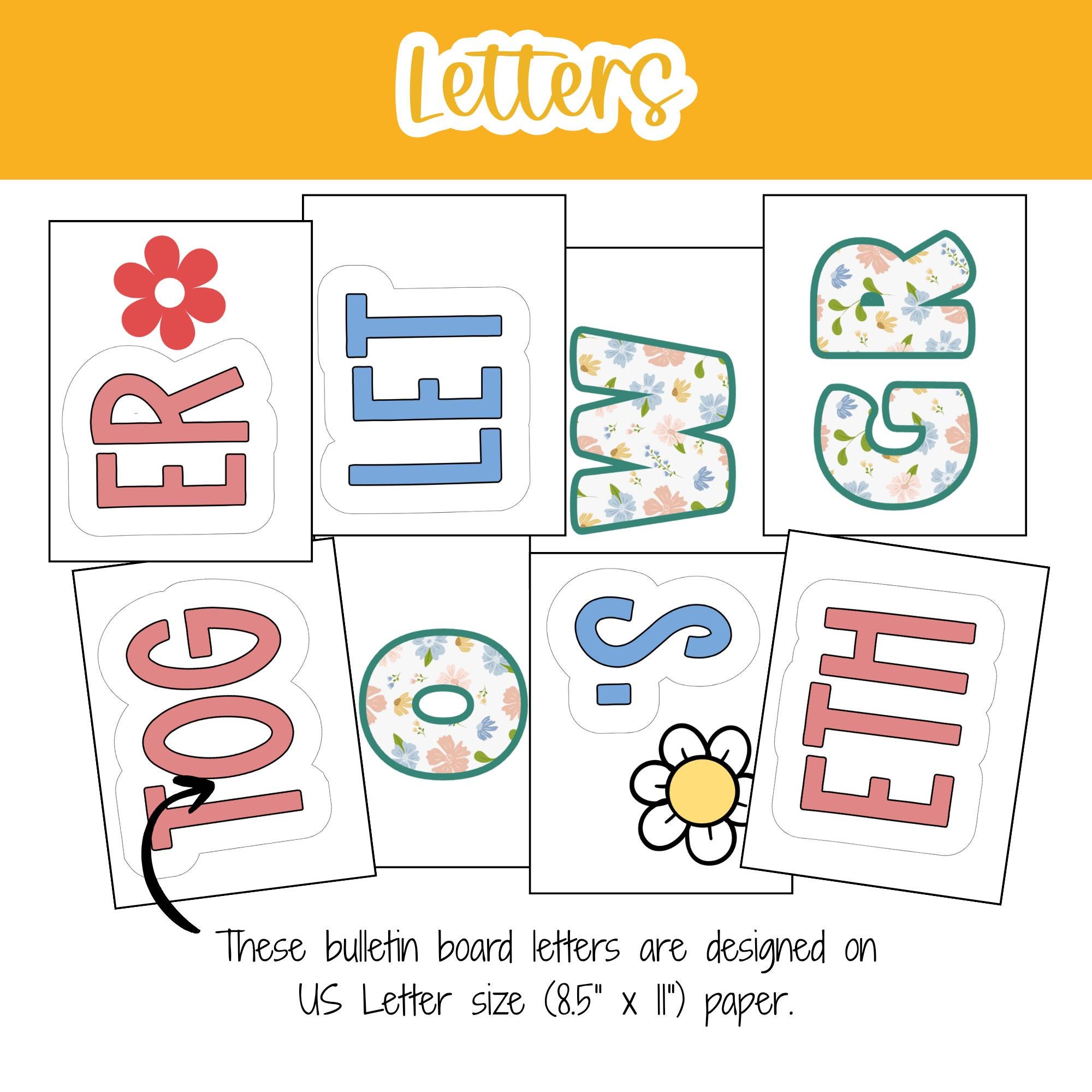 Let's Grow Together Spring Day Bulletin Board Kit: Editable Classroom ...