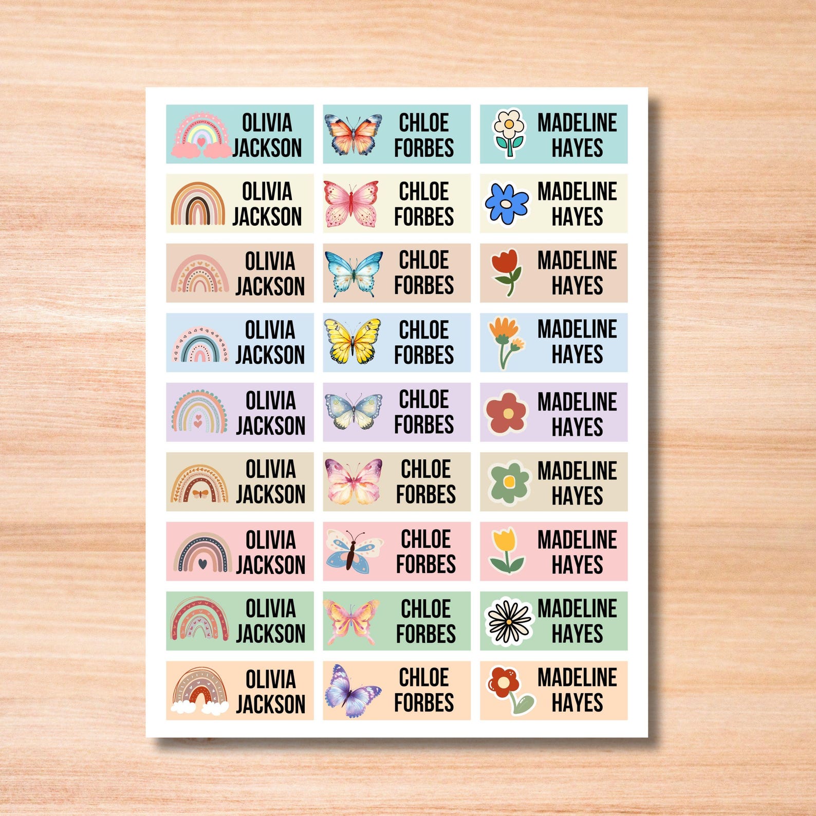 Editable School Supply Labels Name Tags for School Supplies School ...