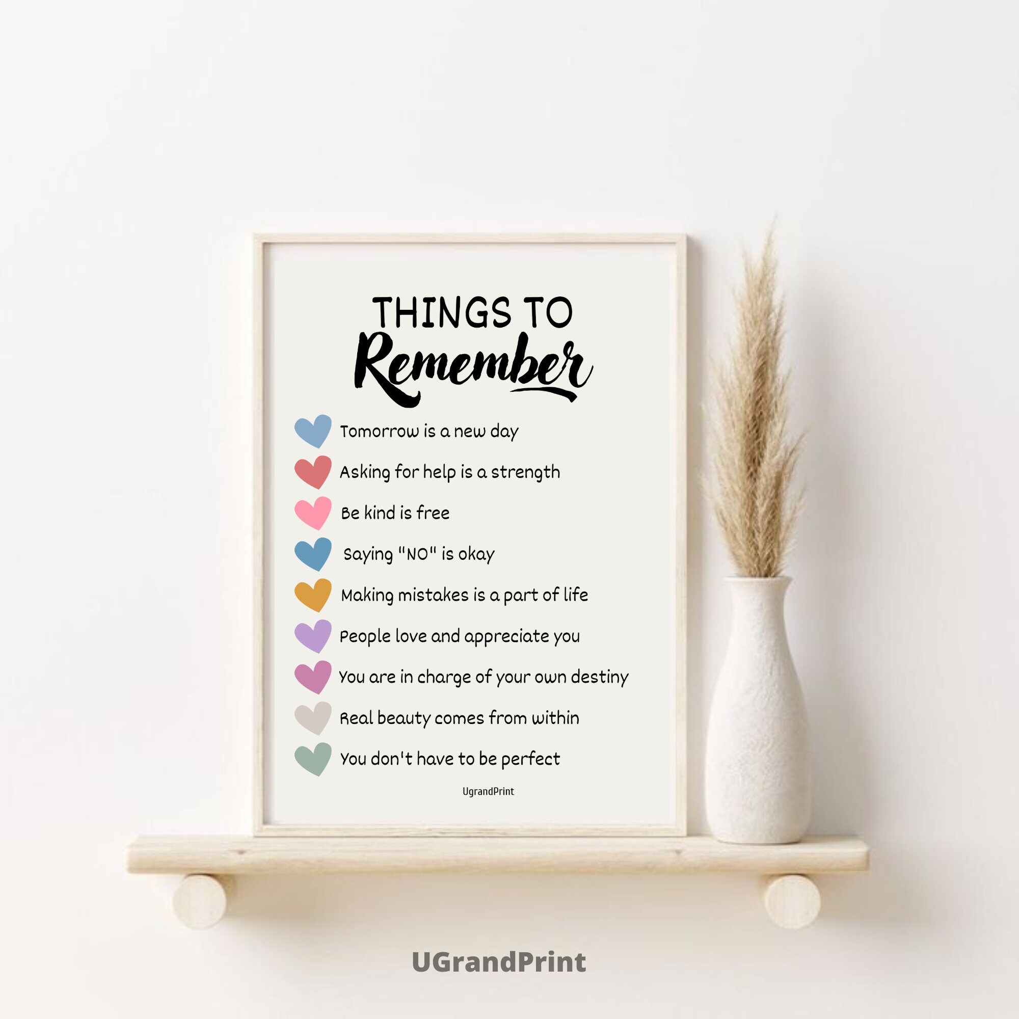 Things to Remember Therapy Office Decor School Counselor CBT DBT ...