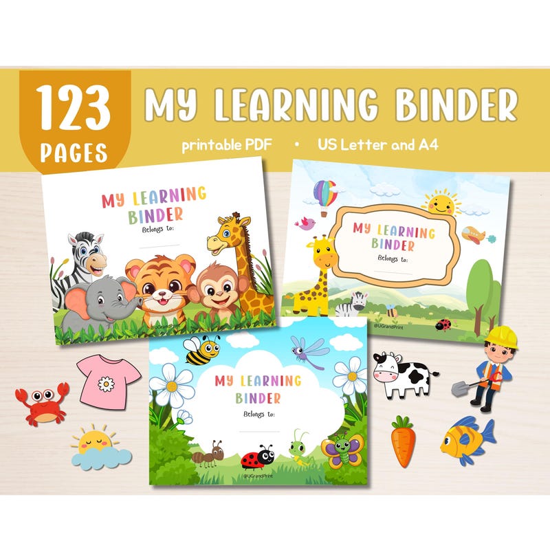 Preschool Learning Binder - Etsy