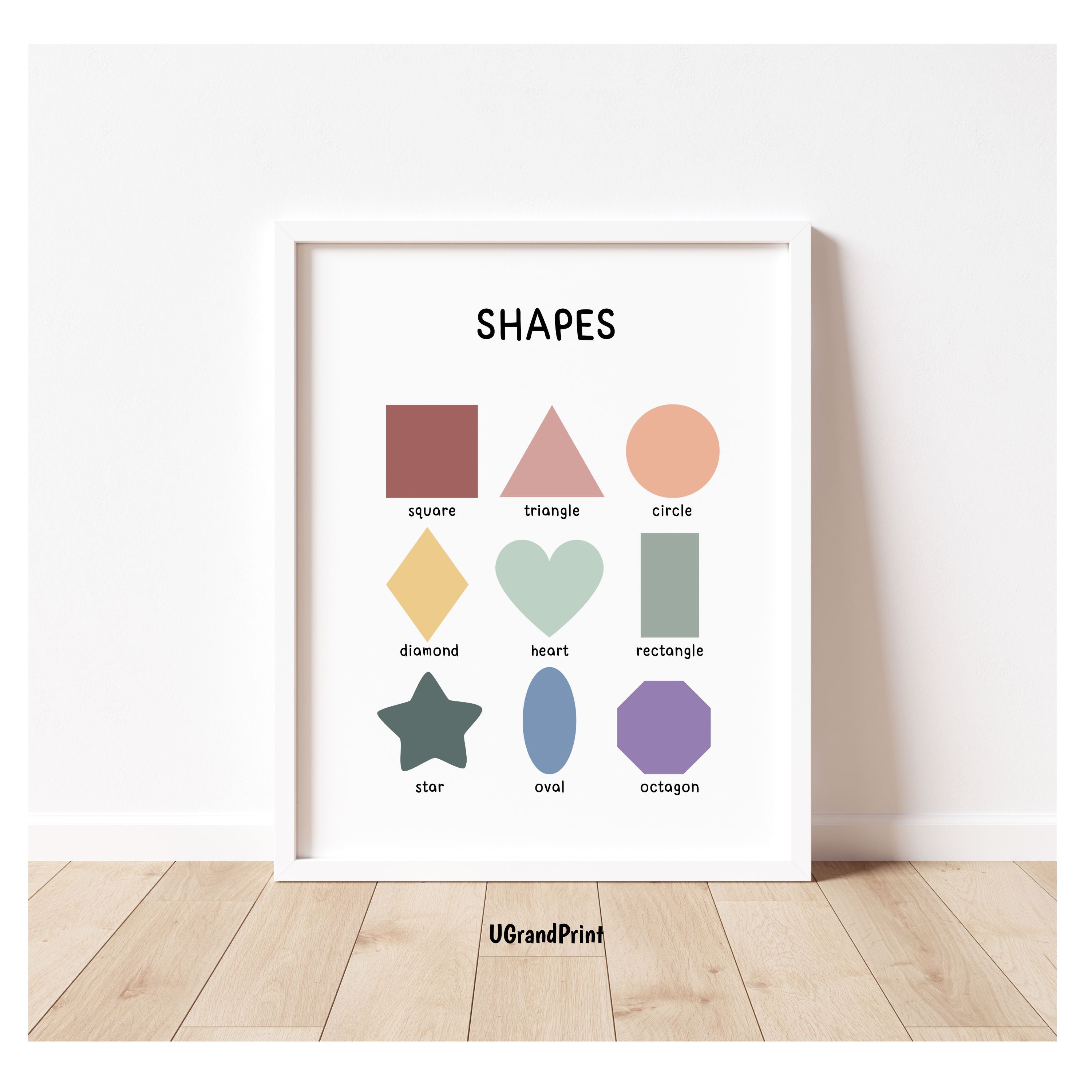 Set of 6 Educational Wall Art Classroom Posters Homeschool Printables ...