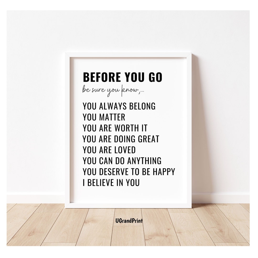 Kids Affirmation Poster: Inspirational Wall Art, Calming Corner ...