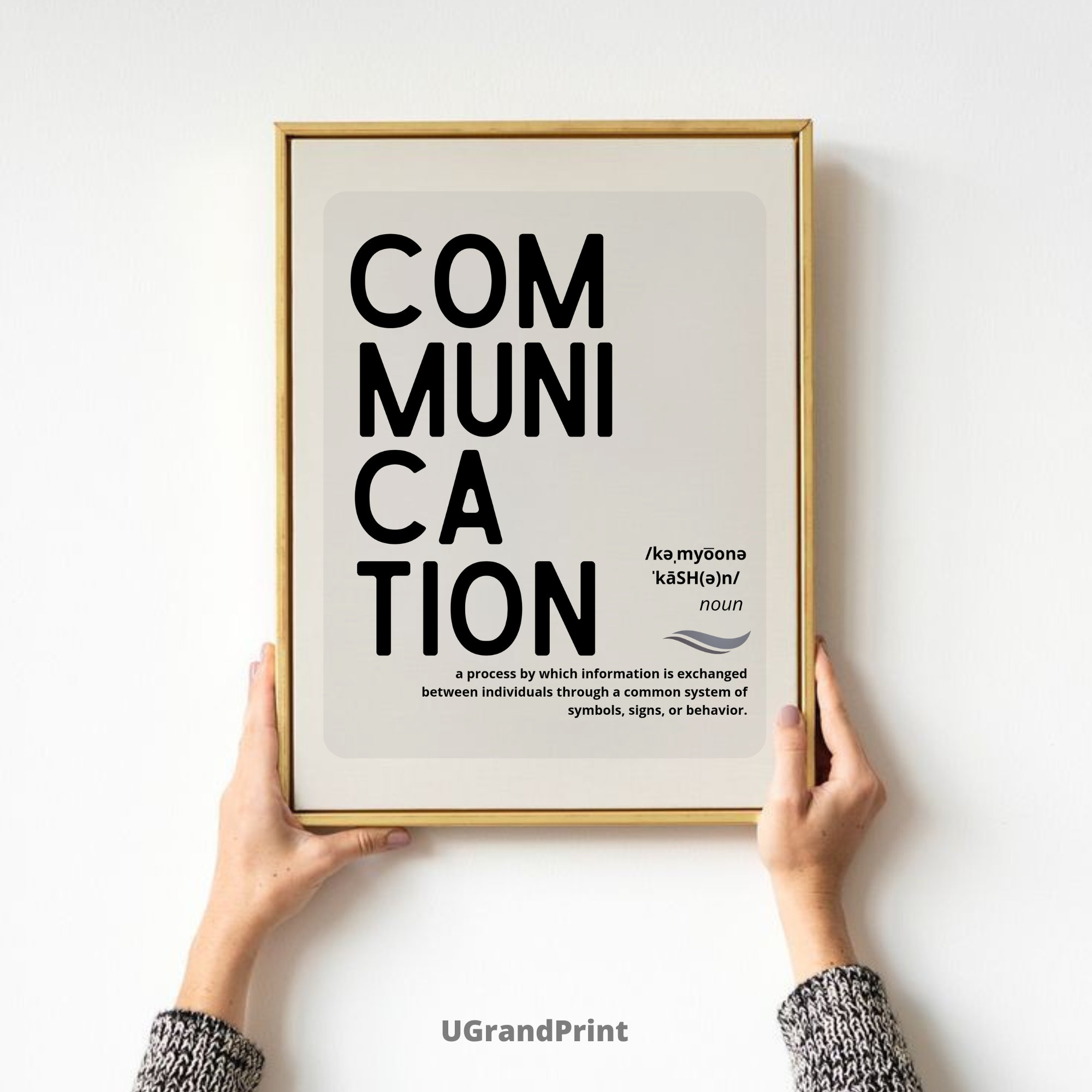 Set of 5 Core Value Definition Teamwork Poster Dictionary Quote ...