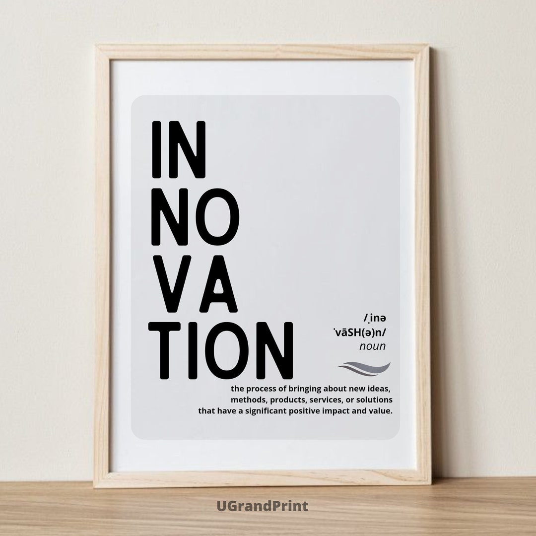 Innovation Definition Innovation Poster Dictionary Quote Core - Etsy Innovation Definition Innovation Poster Dictionary Quote Core - Etsy