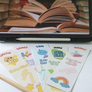 Editable Name Bookmarks: Retro Summer Designs (canva & Powerpoint ...
