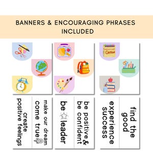 Back to School Motivational Quotes Bulletin Board Kit or Classroom Door ...