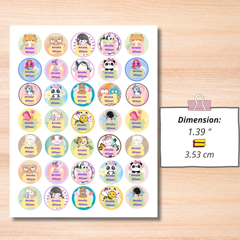 Editable School Supply Labels Name Tags for School Supplies School ...