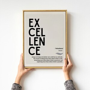 Set of 5 Core Value Definition Teamwork Poster Dictionary Quote ...