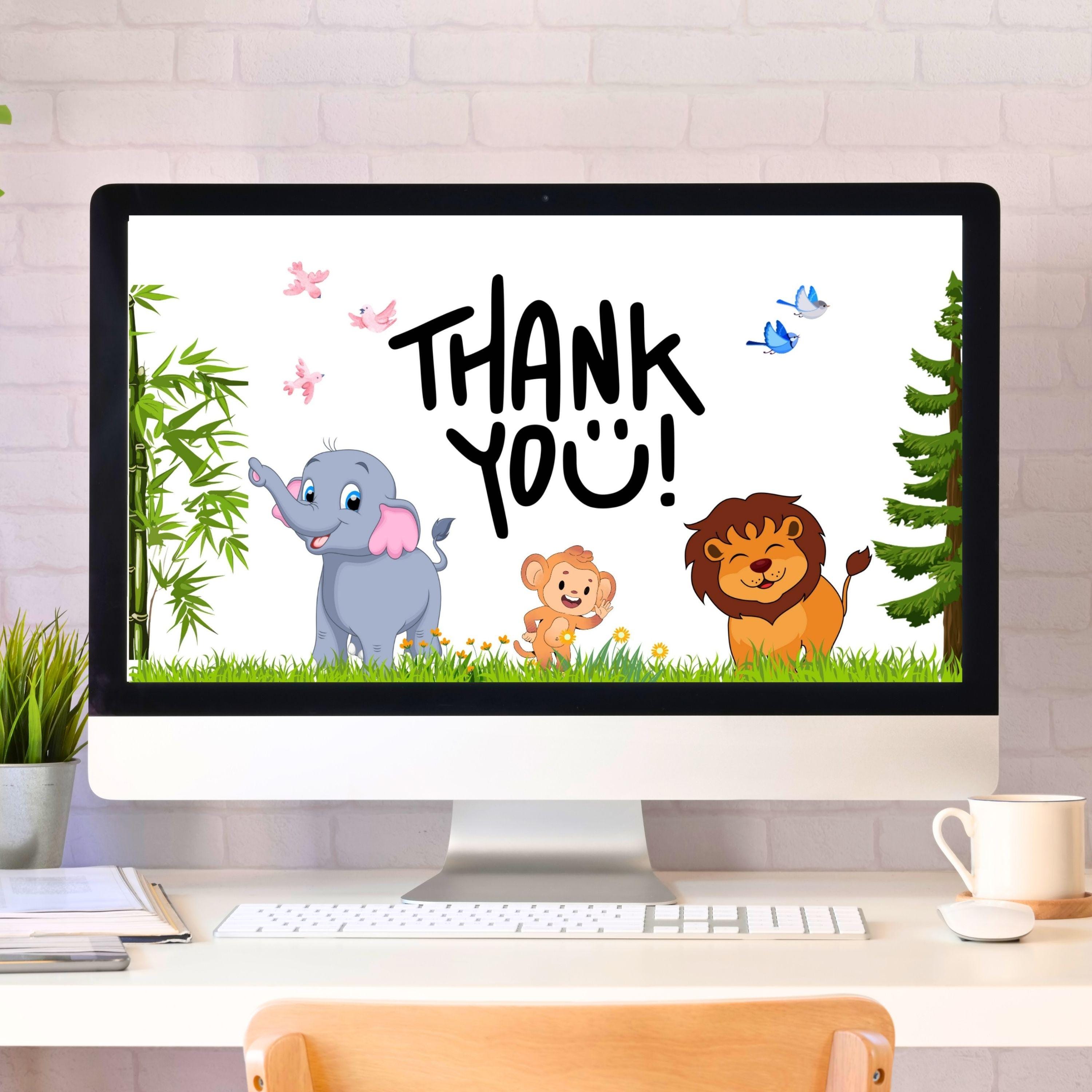 Animals Powerpoint Template for Kids Animal Theme Presentation Notebook ...