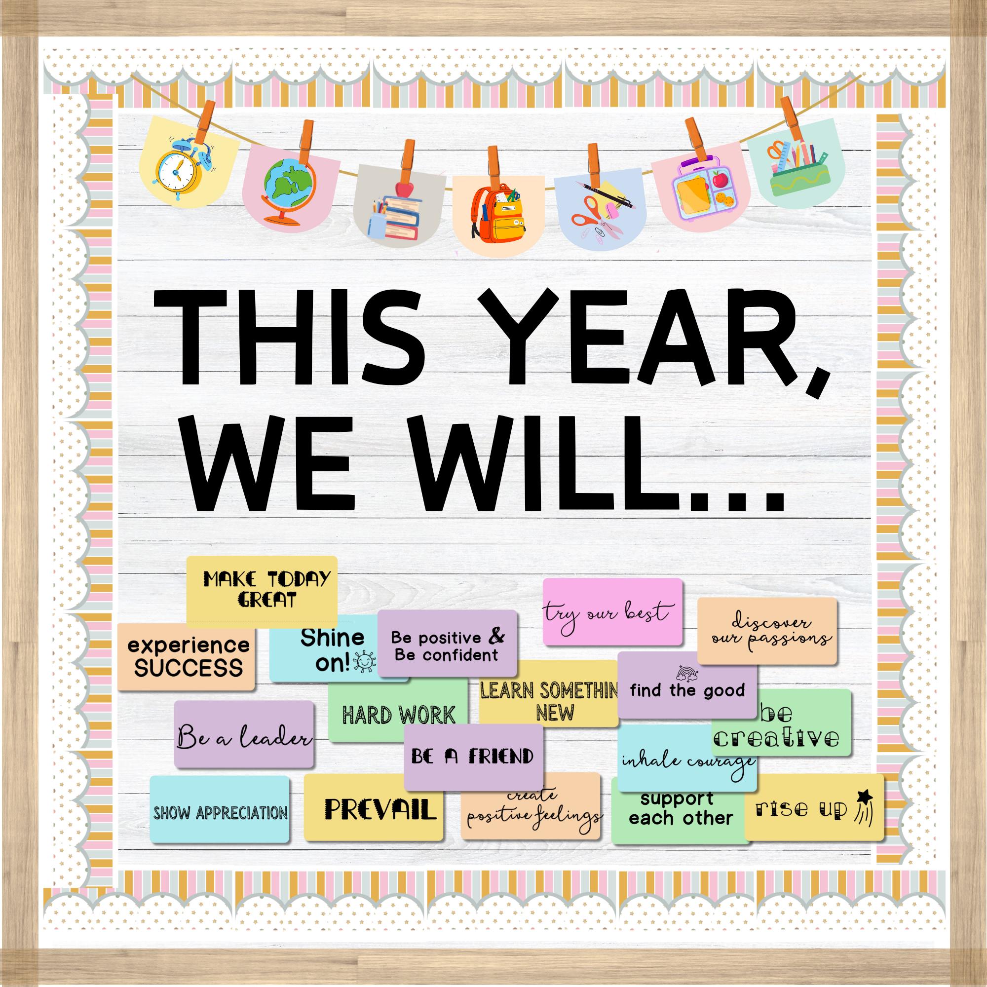 Motivational Quotes Bulletin Board Kit: Classroom Decor (PDF) - Etsy