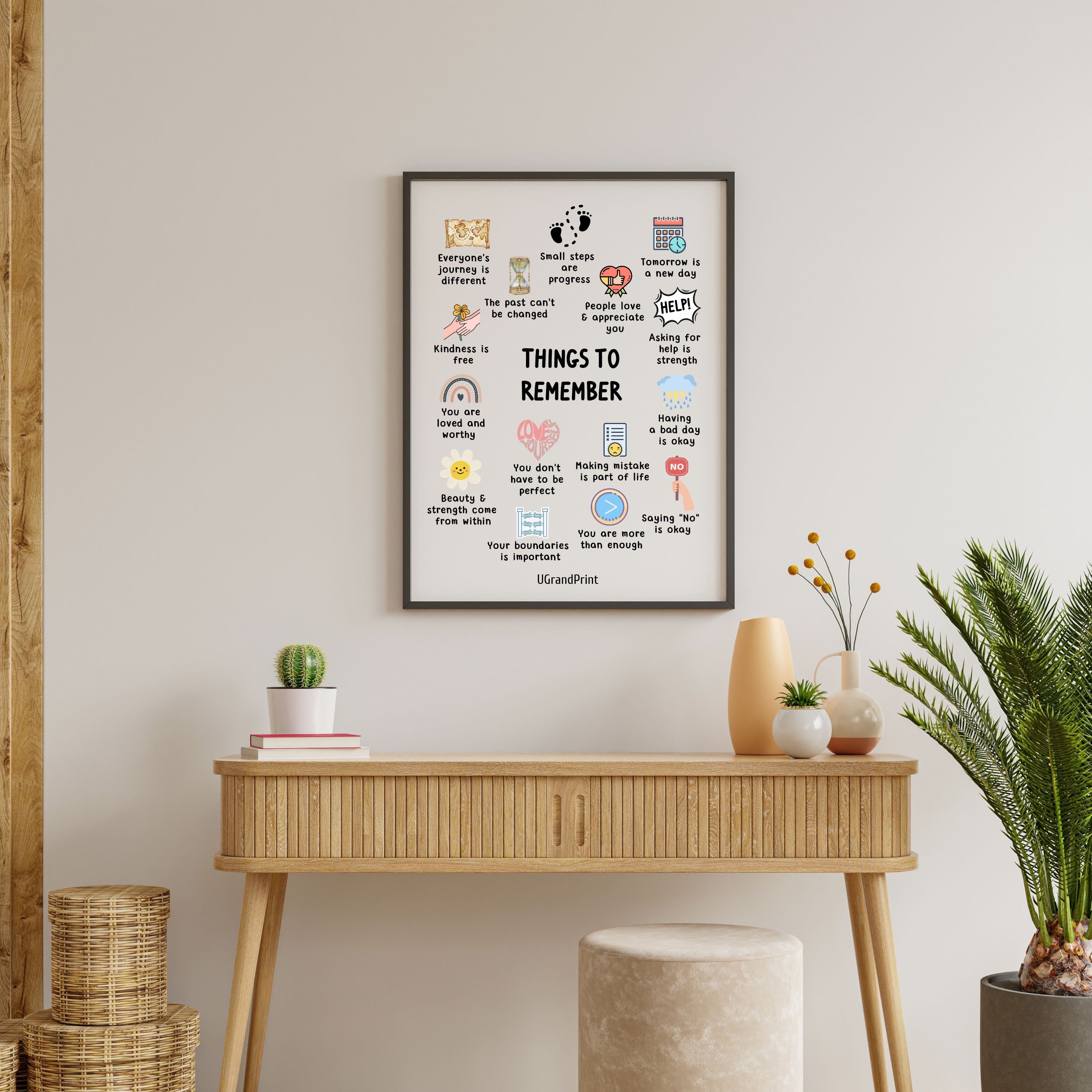 Things to Remember Therapy Office Decor School Counselor CBT DBT ...