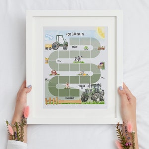 Tractor Reward Chart: Kids Chore Tracker, Farm Theme (digital Download ...