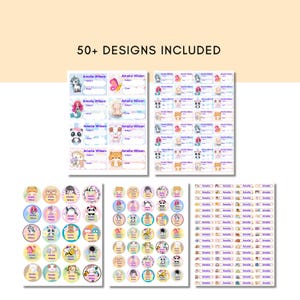 Editable School Supply Labels Name Tags for School Supplies School ...