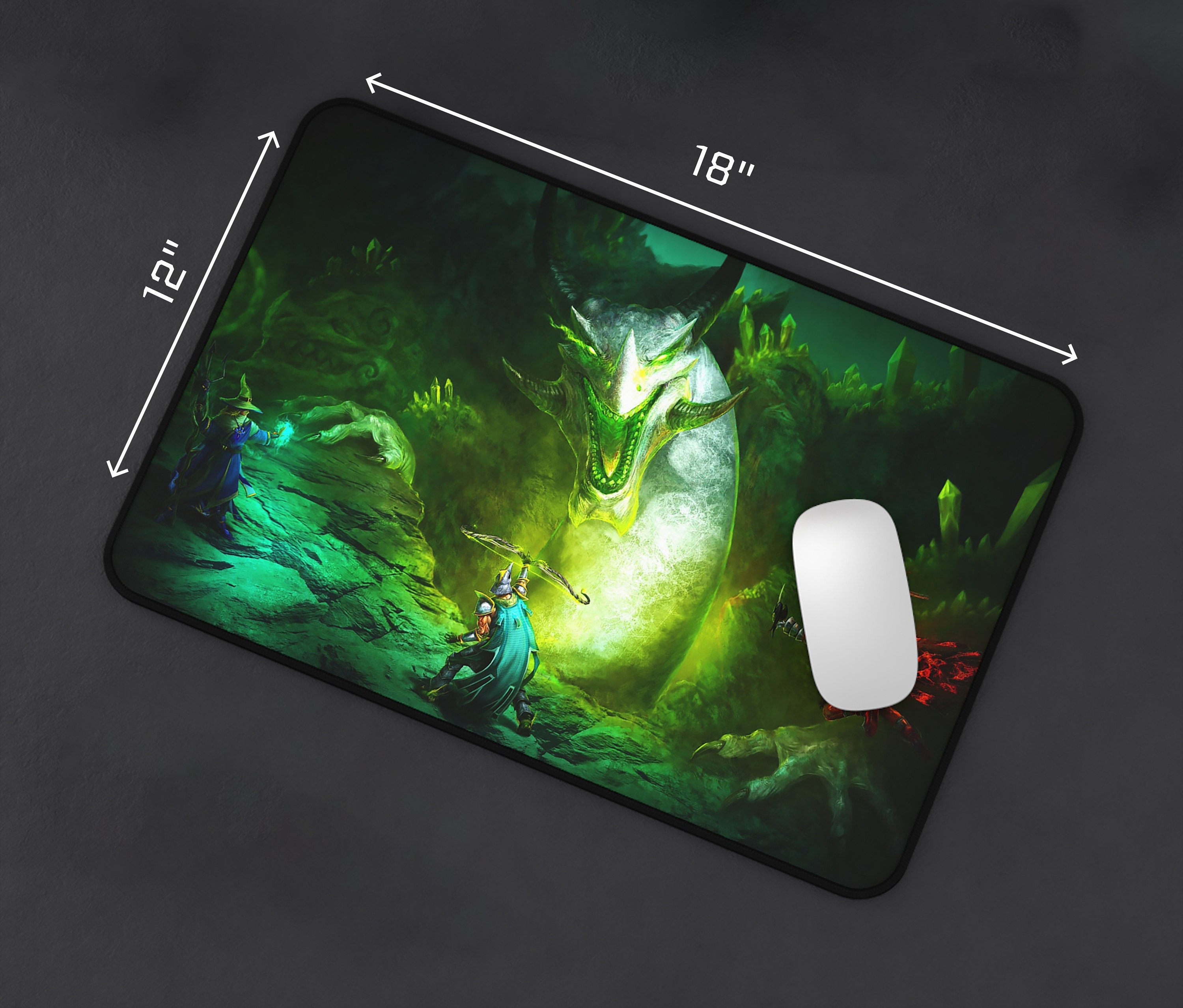 The Great Olm OSRS Inspired Mousepad Chambers of Xeric Deskmat Raid ...