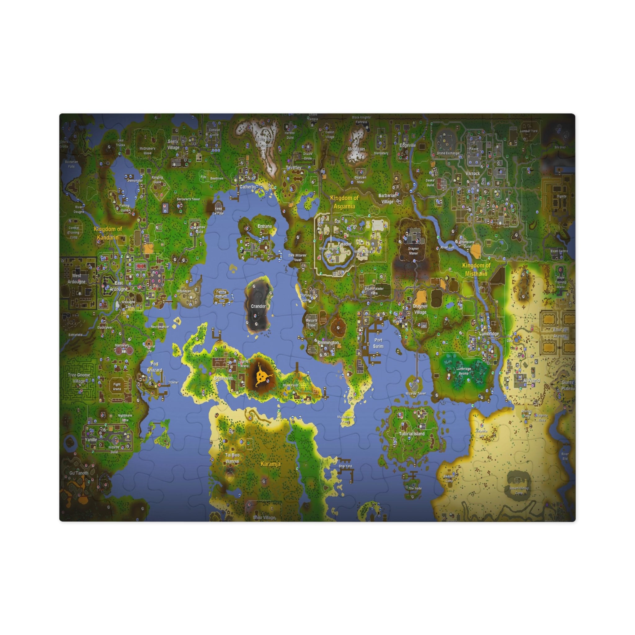 OSRS Inspired Puzzle Runescape World Map GIFT Fun Idea - Etsy Australia