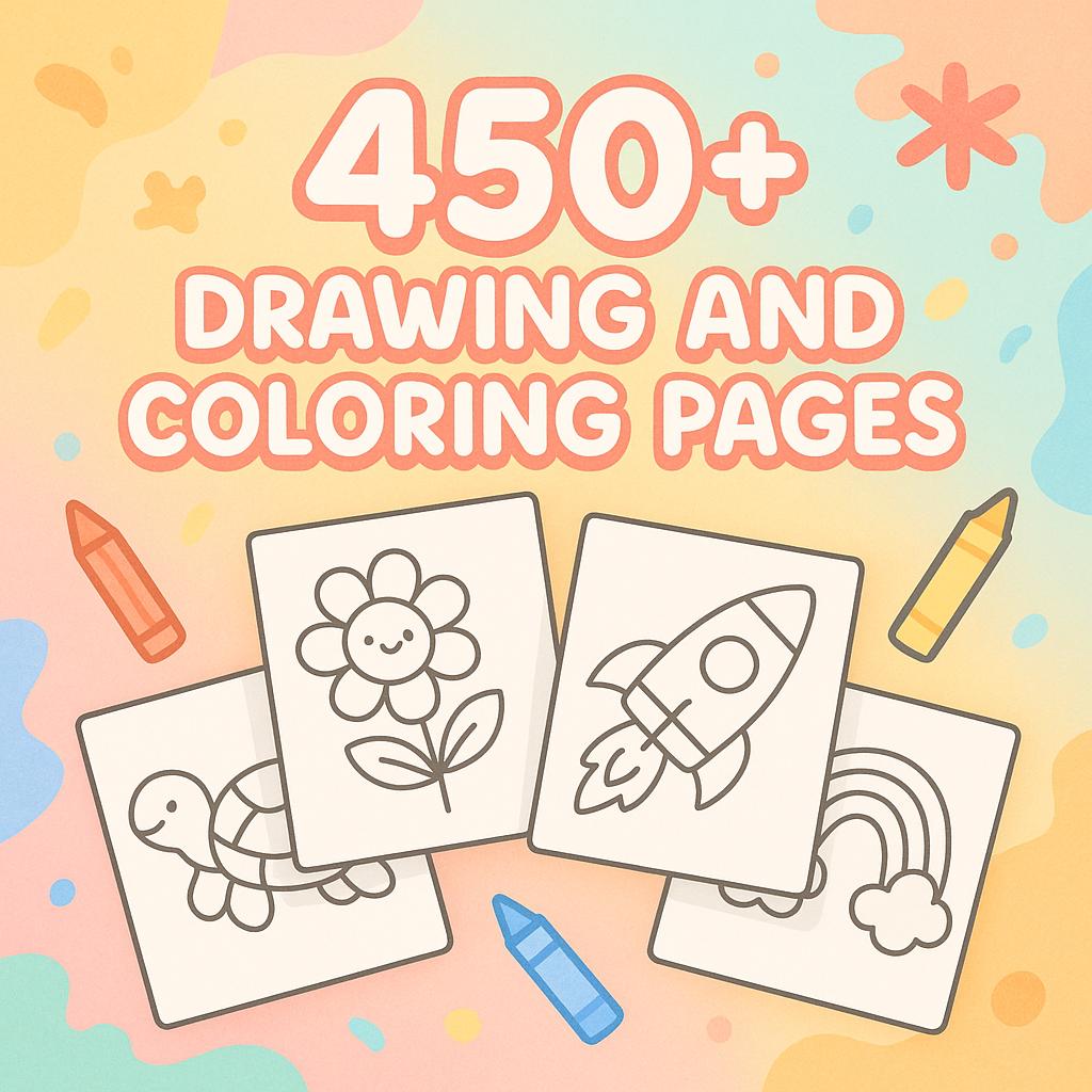 450+ Drawing and Coloring Pages, Coloring Books, Coloring Pages ...