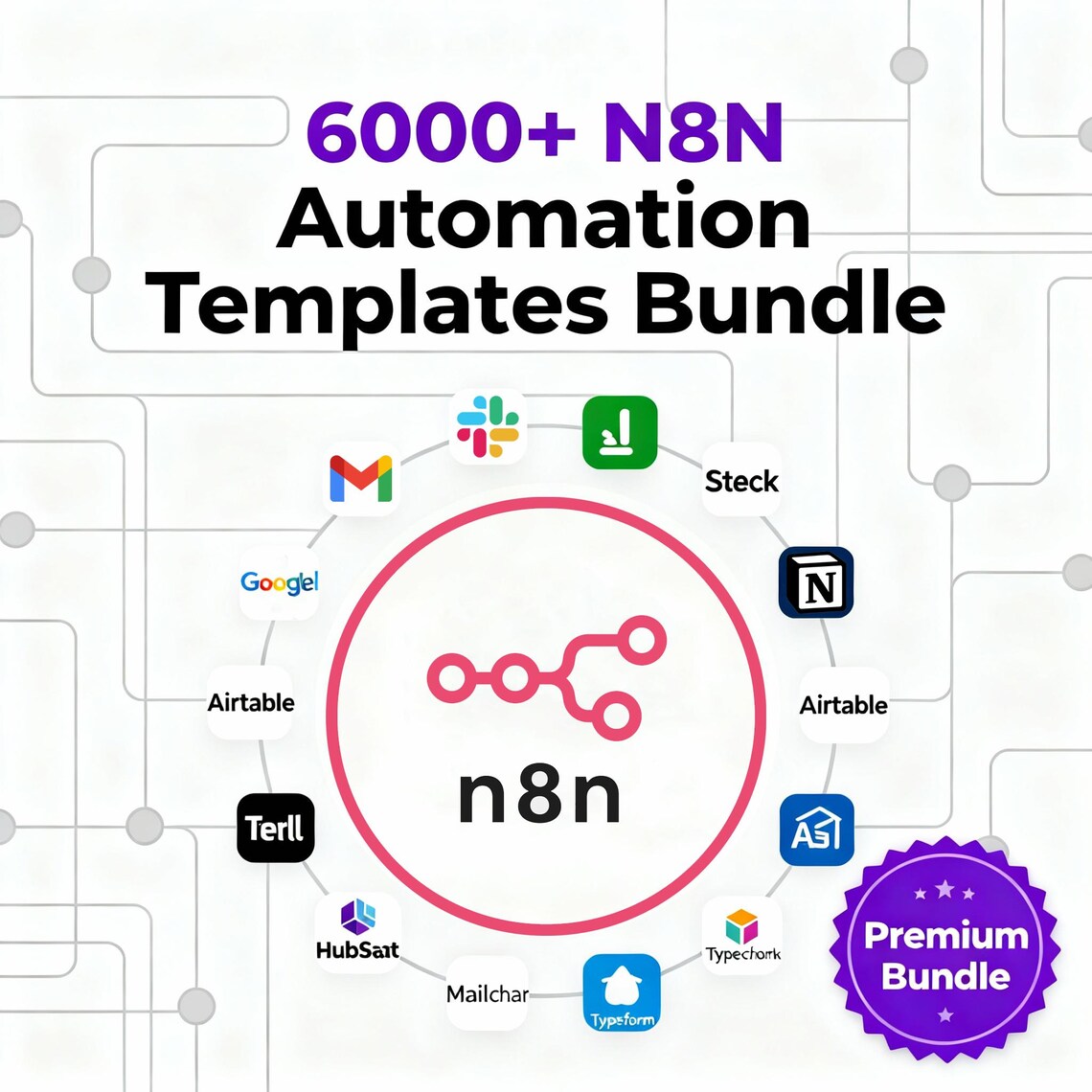 6000+ N8N Automation Templates Bundle | AI & Social Media Workflows ...