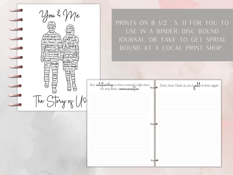 Couple's Journal | Relationship Planner | Printable PDF | Couple's ...