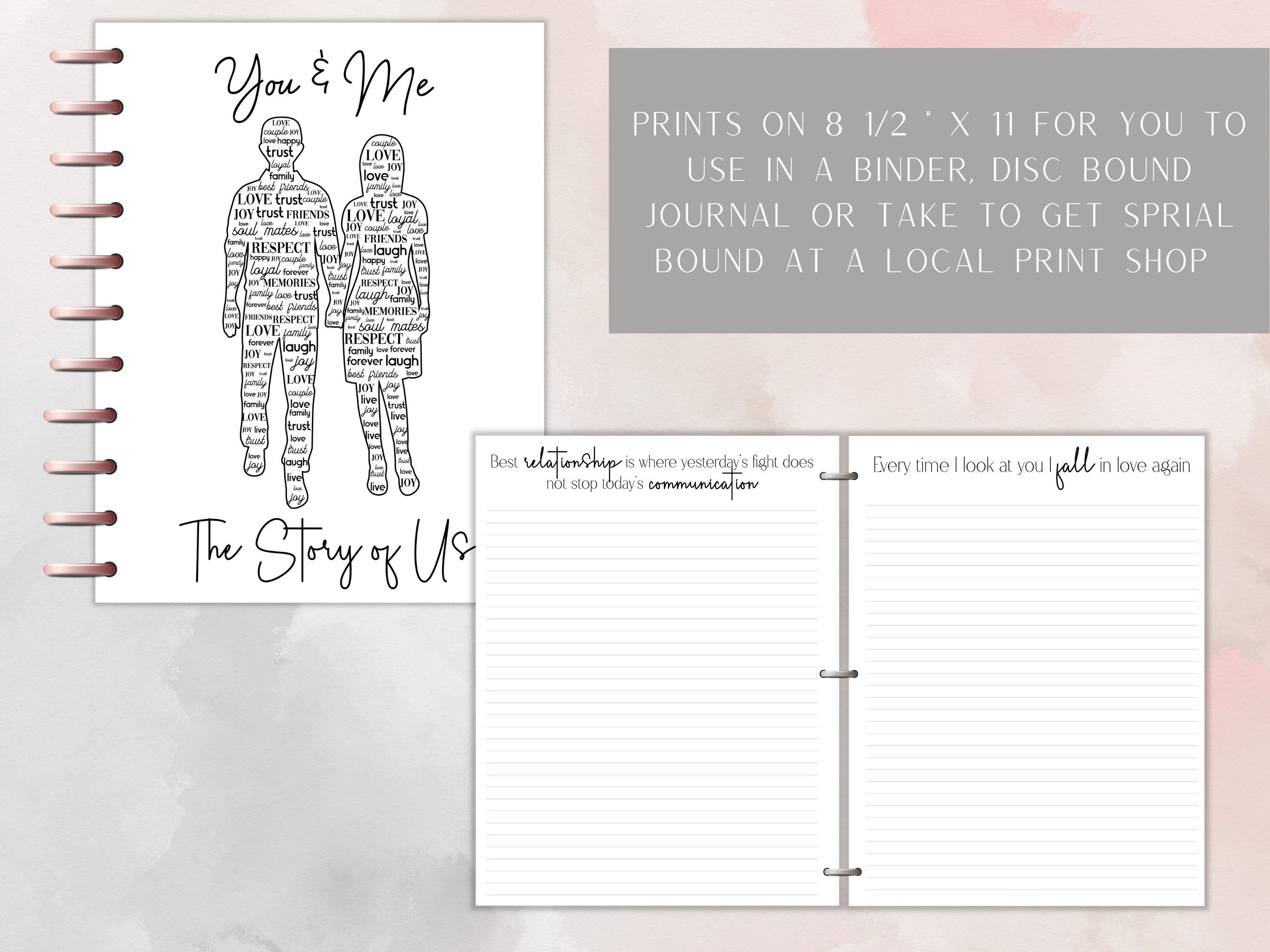 Couple's Journal | Relationship Planner | Printable PDF | Couple's ...
