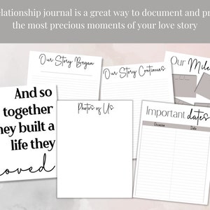 Couple's Journal | Relationship Planner | Printable PDF | Couple's ...