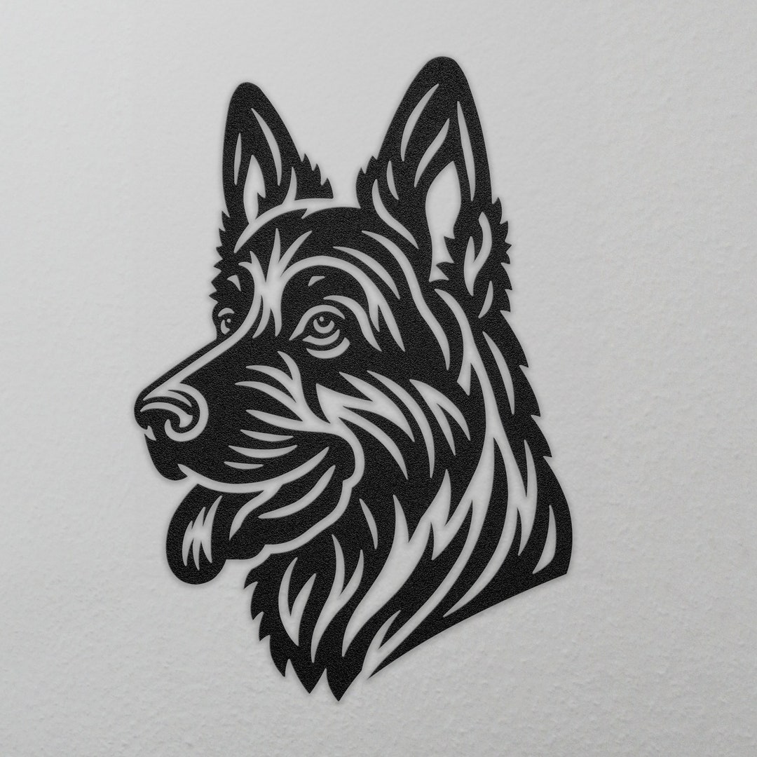 German Shepherd Metal Wall Art, German Shepherd Decor, German Shepherd ...