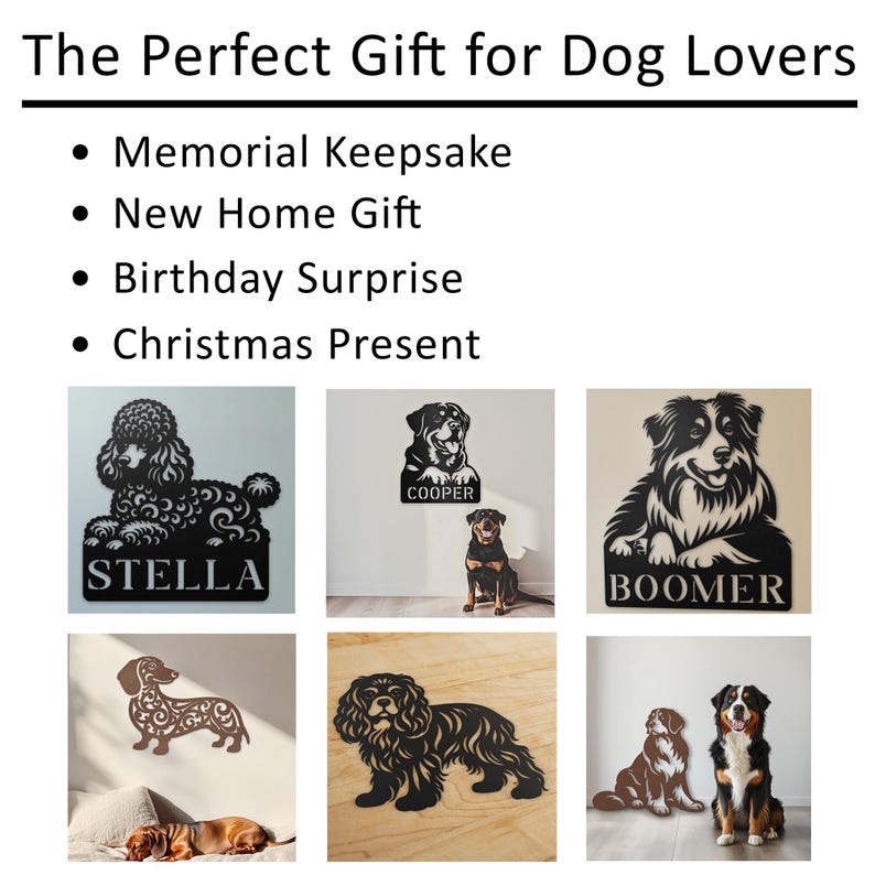 Poodle Metal Wall Art, Dog Themed Home Decor, Poodle Metal Sculpture ...