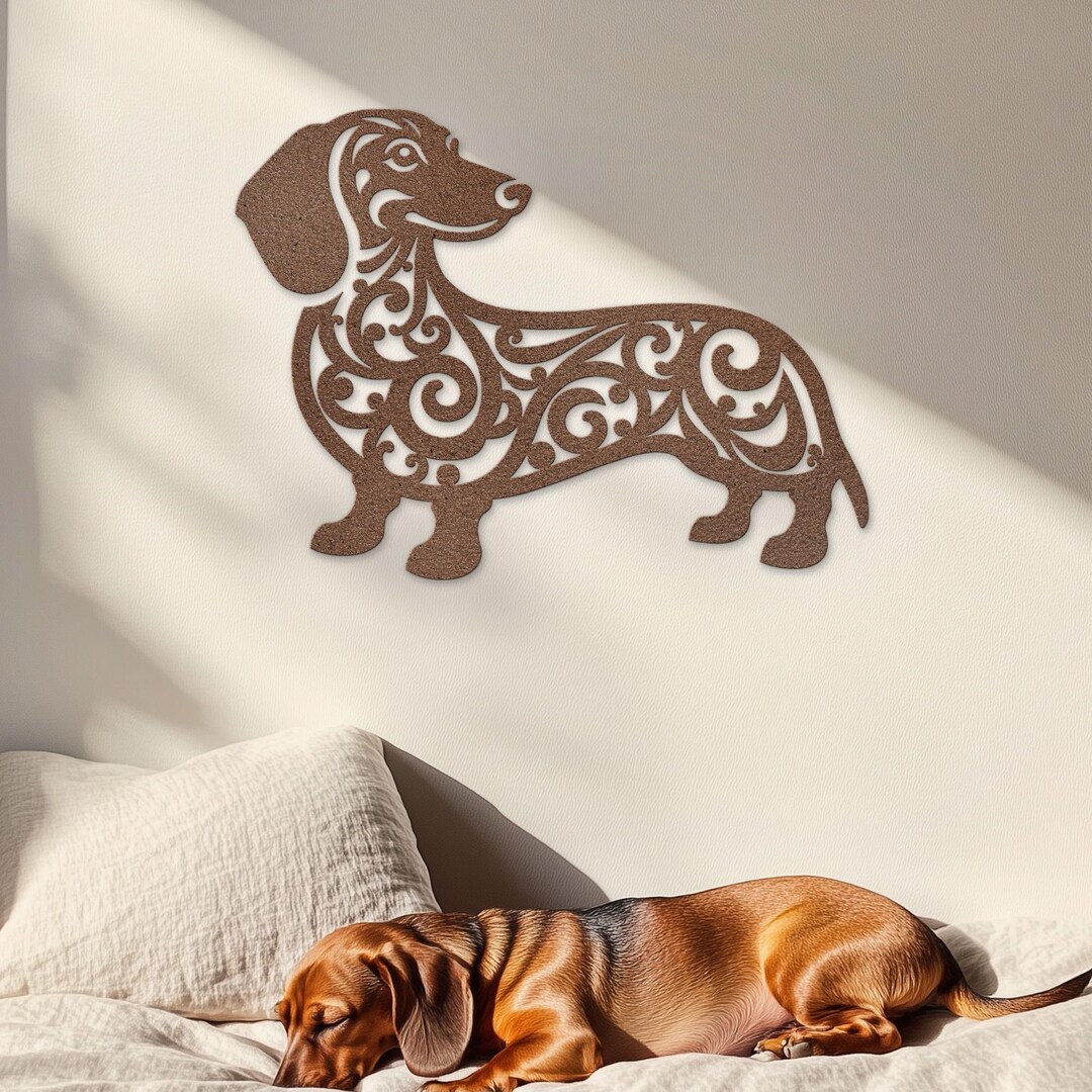 Dachshund Metal Wall Art, Dashshund Metal Artwork, Gift for Dashshund ...