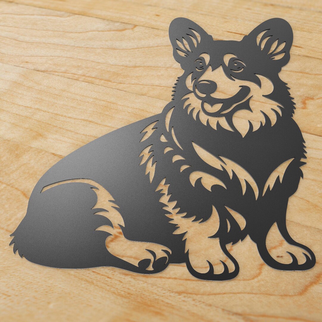Pembroke Welsh Corgi Metal Wall Art, Dog Decor, Corgi Wall Accent ...