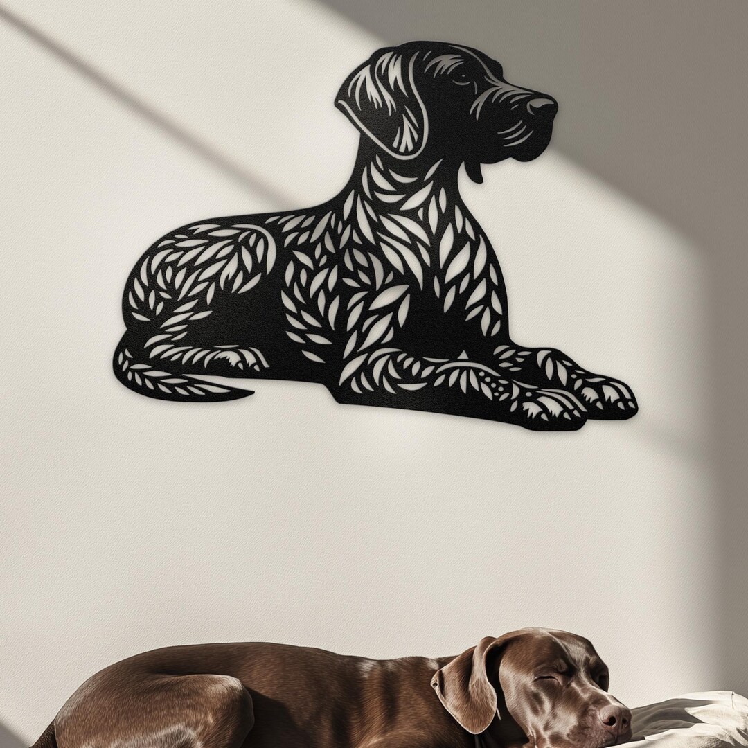 German Shorthaired Pointer Metal Wall Art, Dog Decor, GSP Wall Accent ...