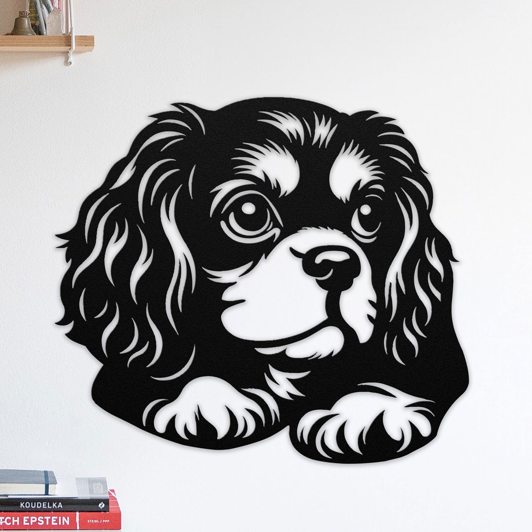 Cavalier King Charles Spaniel Metal Wall Art, Cavalier Metal Decor ...