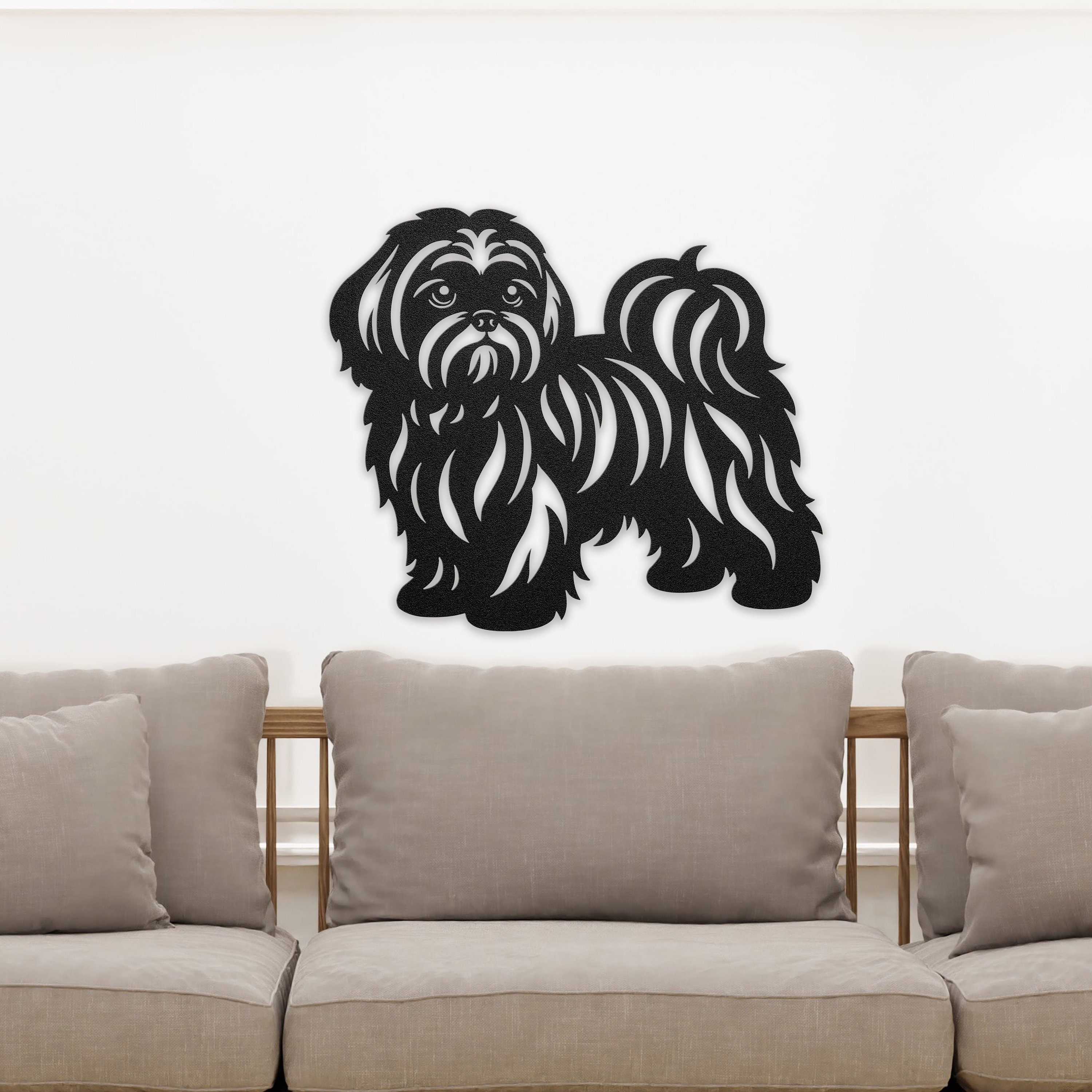 Shih Tzu Metal Wall Art, Shih Tzu Owner Gift, Shih Tzu Decor Gift, Dog ...