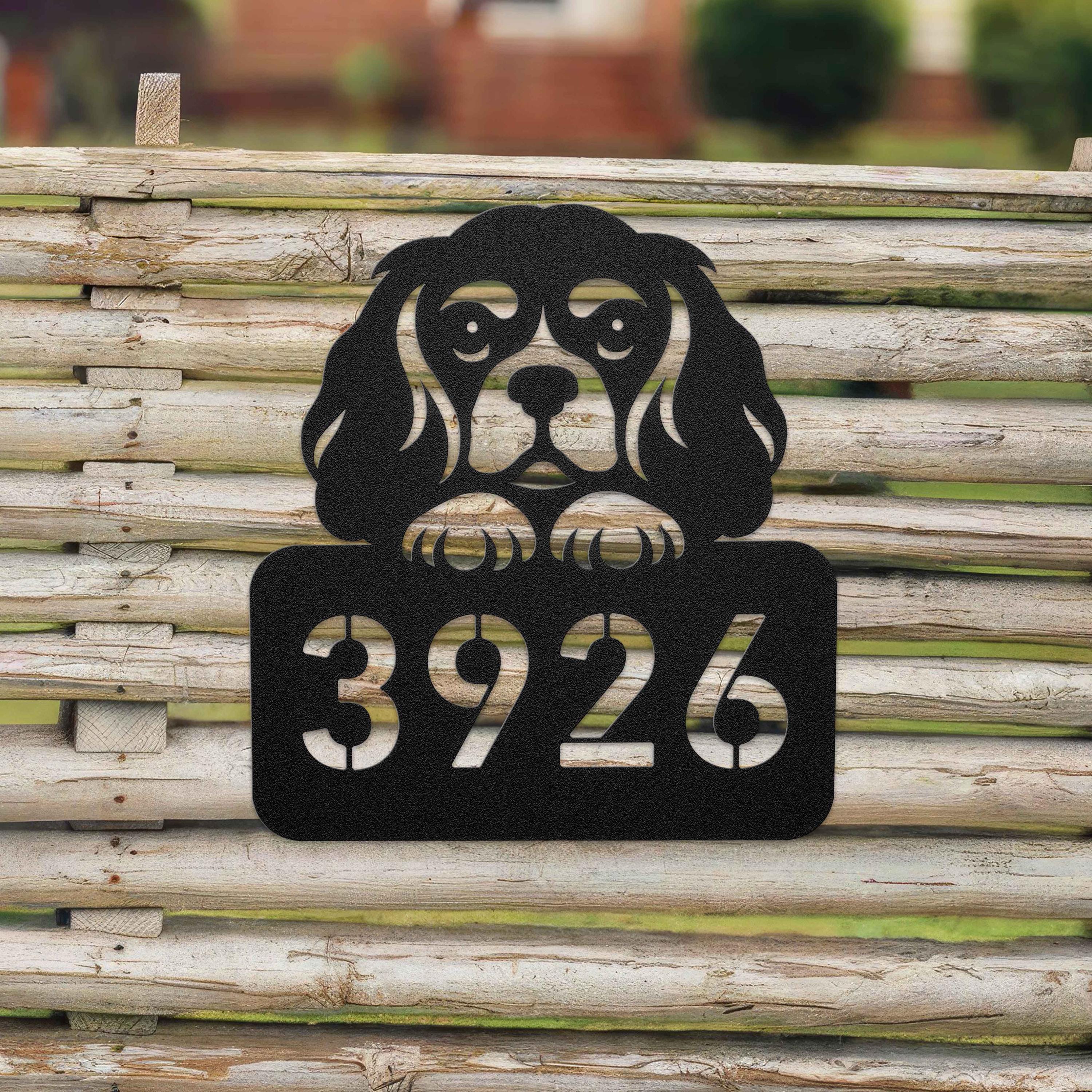 Personalized Cavalier Spaniel Address Sign, Cavalier Spaniel Decor ...