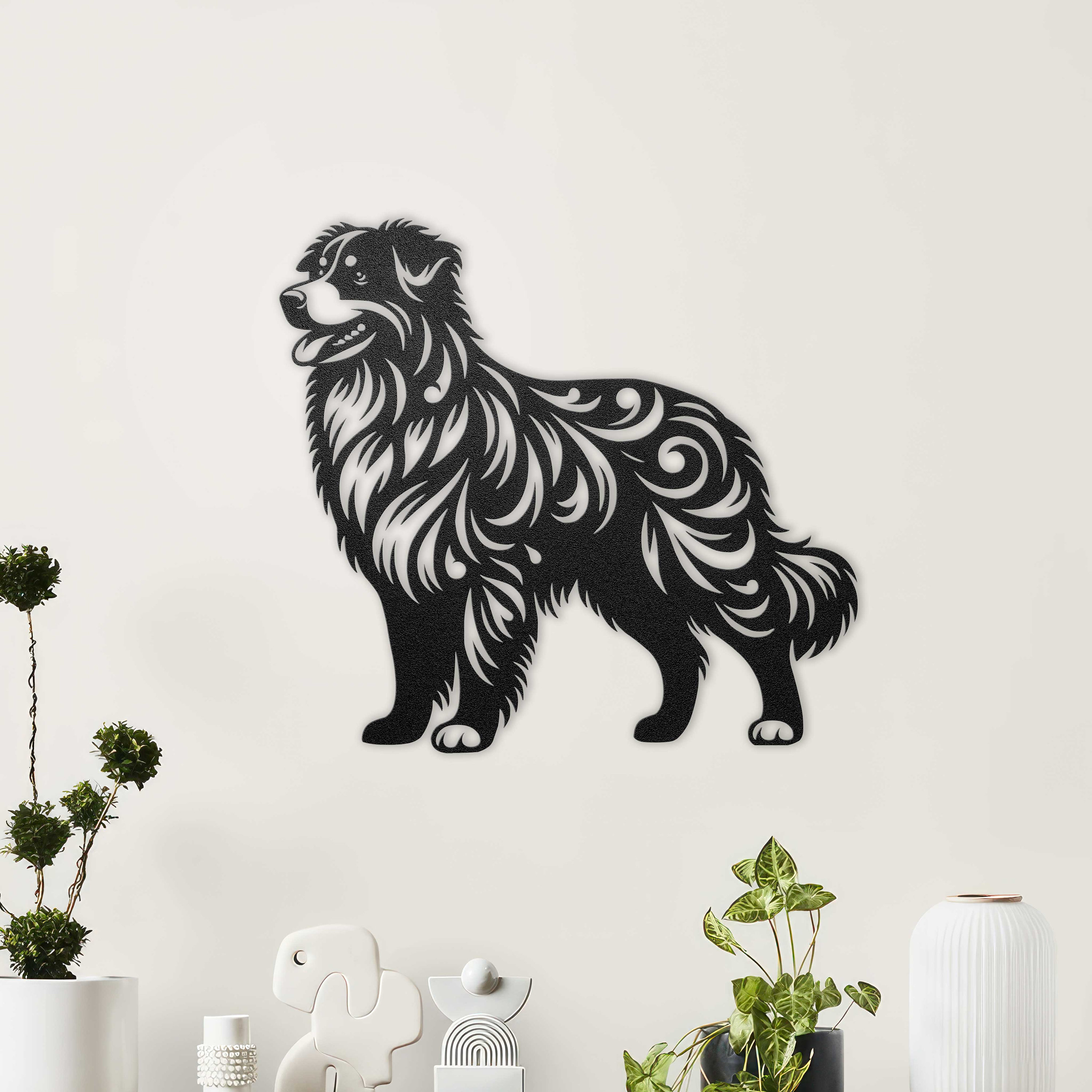 Australian Shepherd Metal Wall Art, Aussie Dog Wall Art, Gift for Dog ...