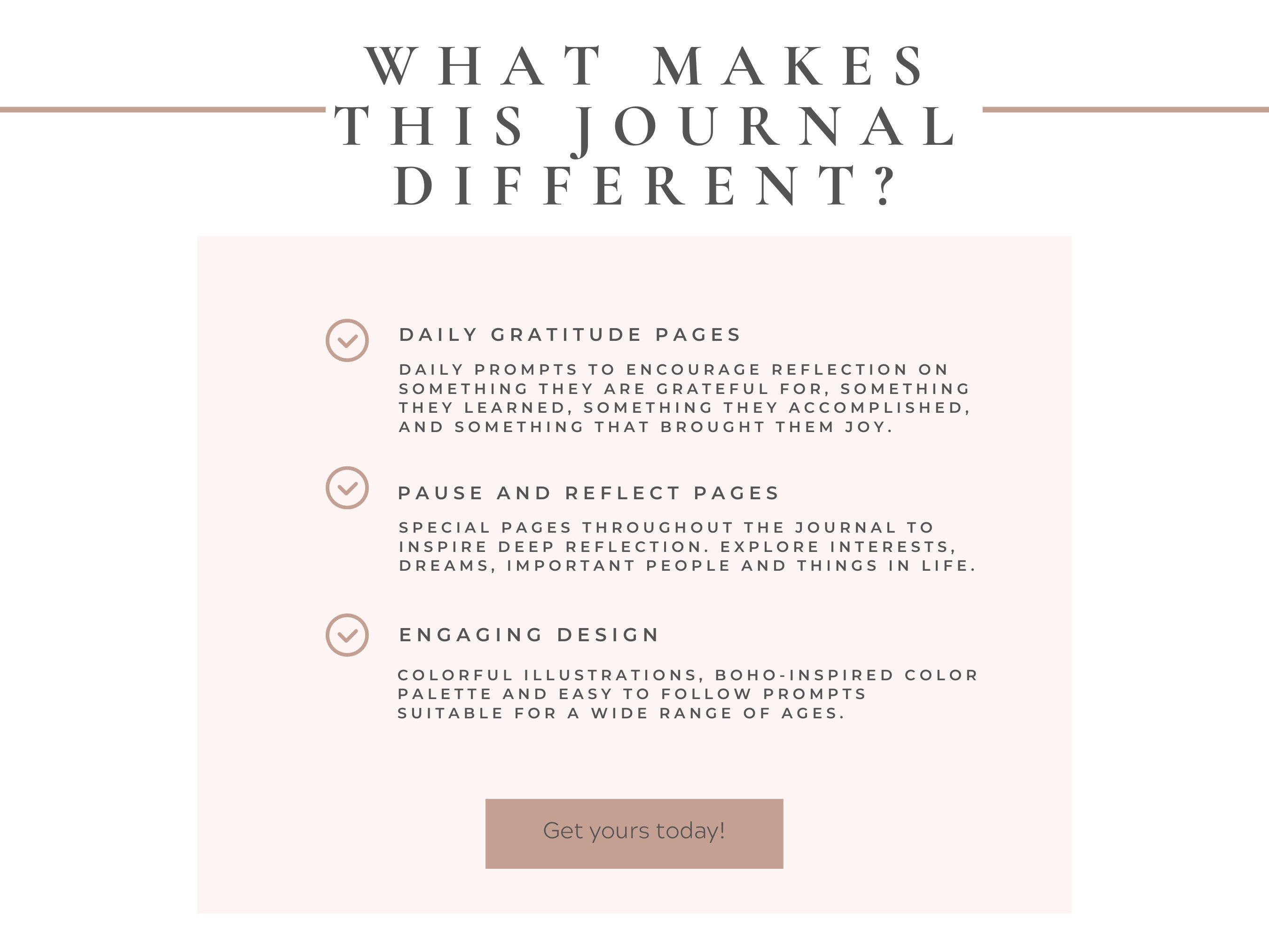 PRINTABLE Gratitude Journal for Kids | Journal for Kids | Daily Kids ...