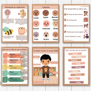 PRINTABLE | French Calming Corner Posters | Classroom Posters | Self ...