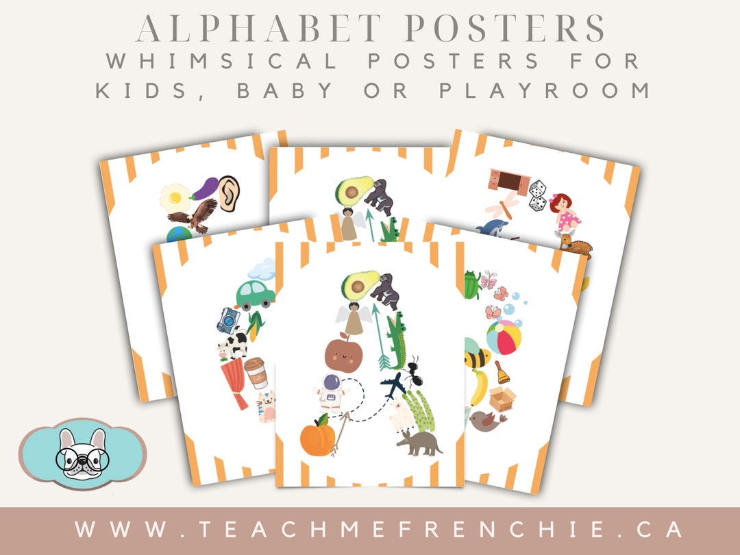 PRINTABLE | Alphabet Cards | Letter Posters | Kid's Room Decor | Wall ...
