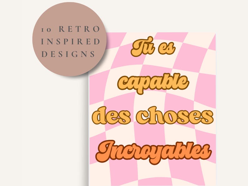 PRINTABLE FRENCH Wall Art | Retro FRENCH Classroom Inspiration Poster ...