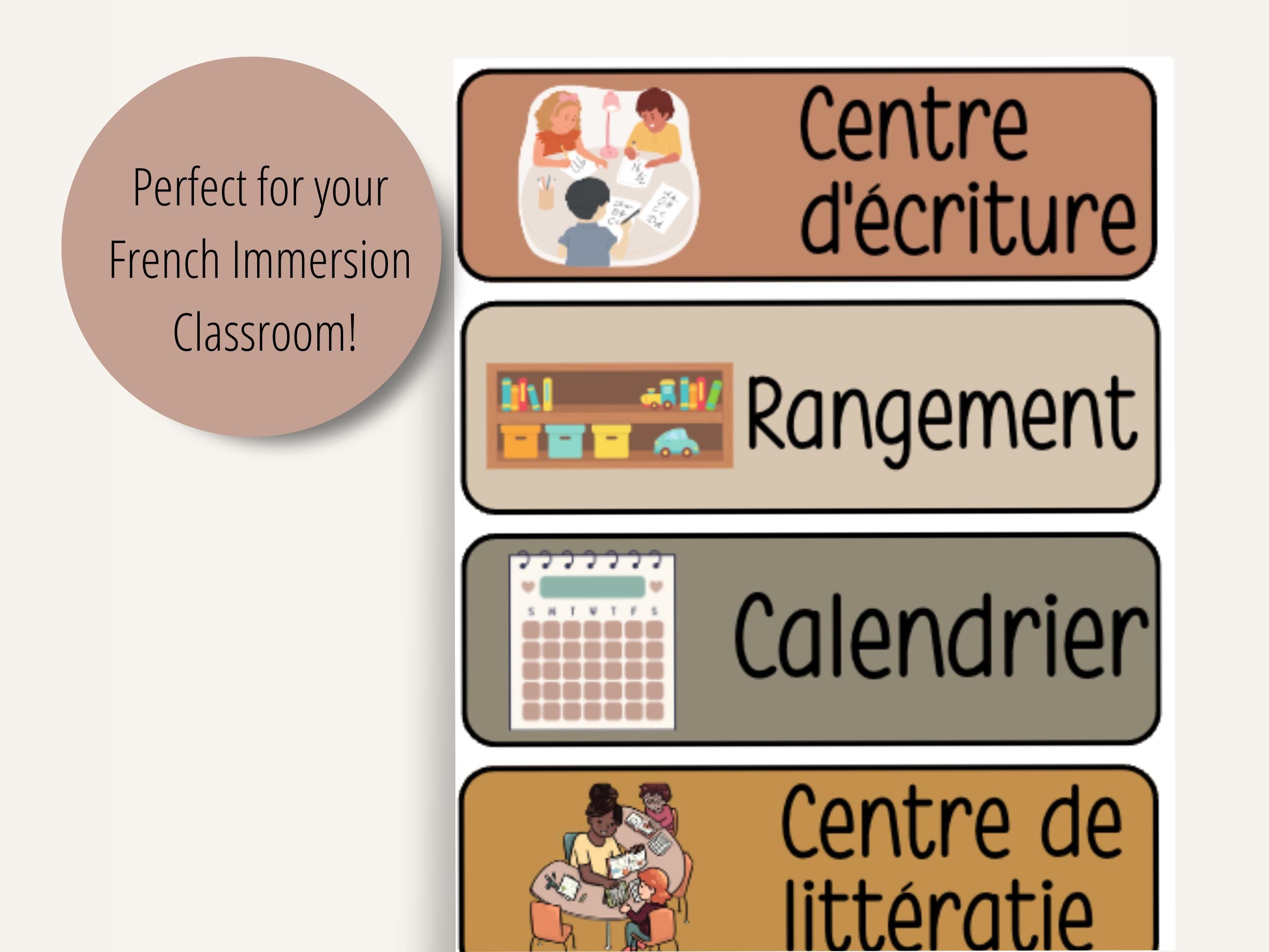 FRENCH Boho Classroom Visual Schedule | Classroom Schedule Cards ...