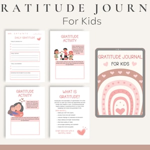 PRINTABLE Gratitude Journal for Kids | Journal for Kids | Daily Kids ...