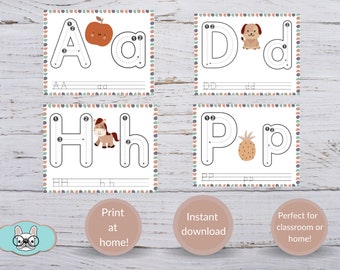 Alphabet Playdough Activity Mats for Preschool Kindergarten - Etsy