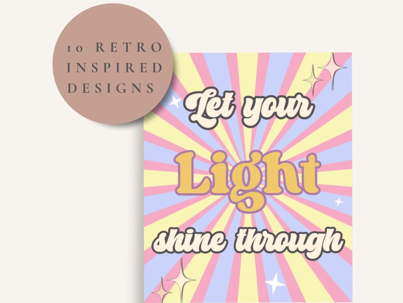 PRINTABLE Wall Art | RETRO Groovy Classroom Motivational Posters ...