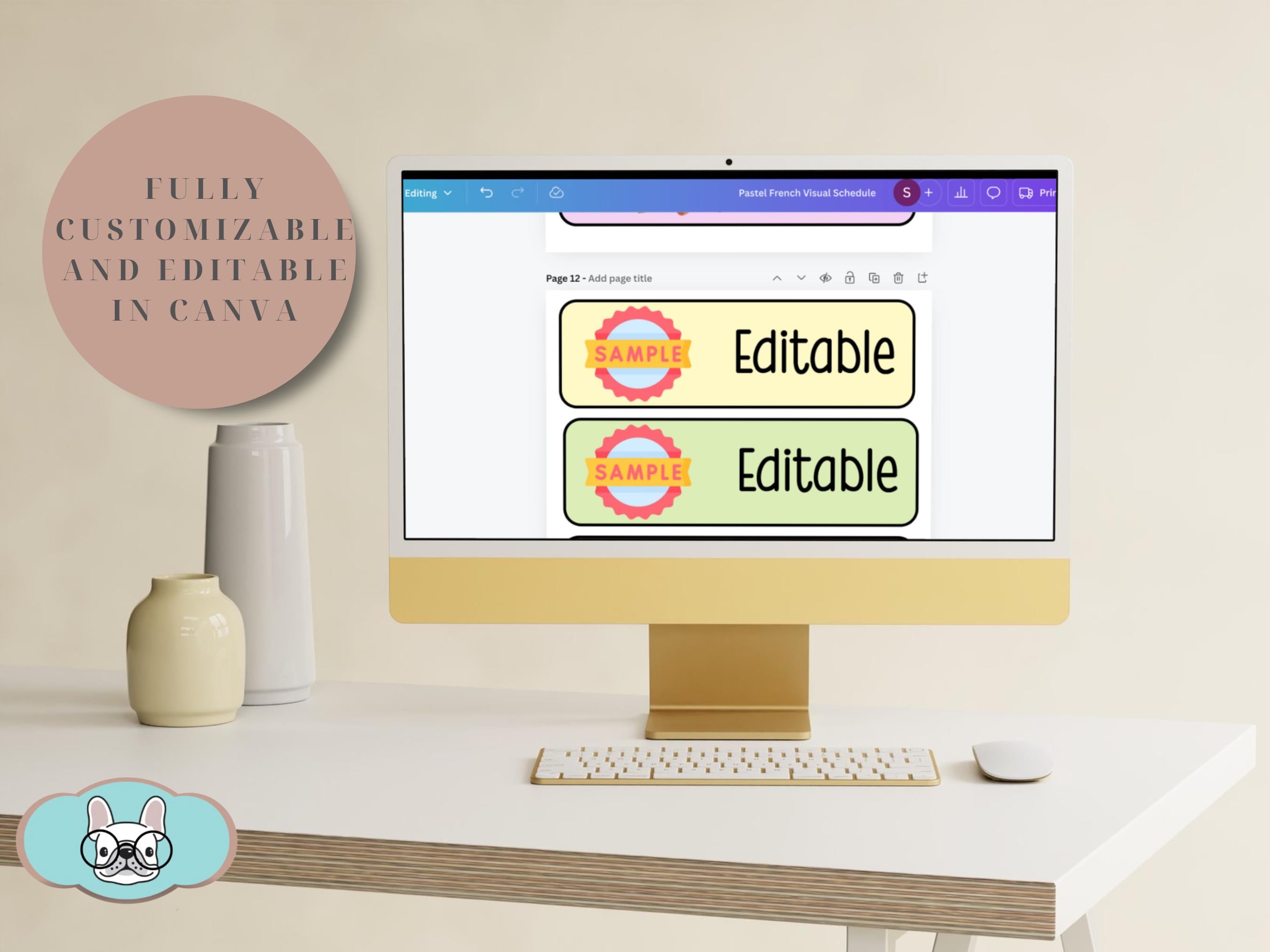 FRENCH Pastel Classroom Visual Schedule | Classroom Schedule Cards ...