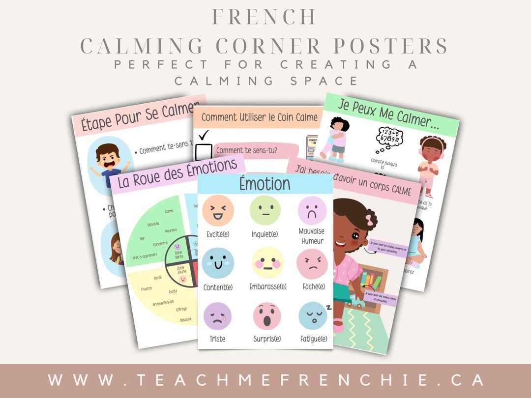 PRINTABLE | French Pastel Calming Corner Posters | Classroom Posters ...