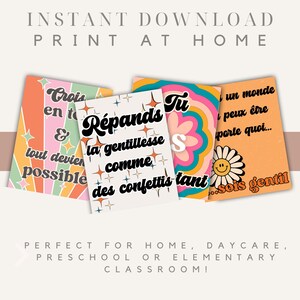 PRINTABLE FRENCH Wall Art | Retro FRENCH Classroom Inspiration Poster ...