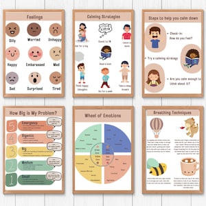 PRINTABLE Calming Corner Posters Calming Strategies Printables ...