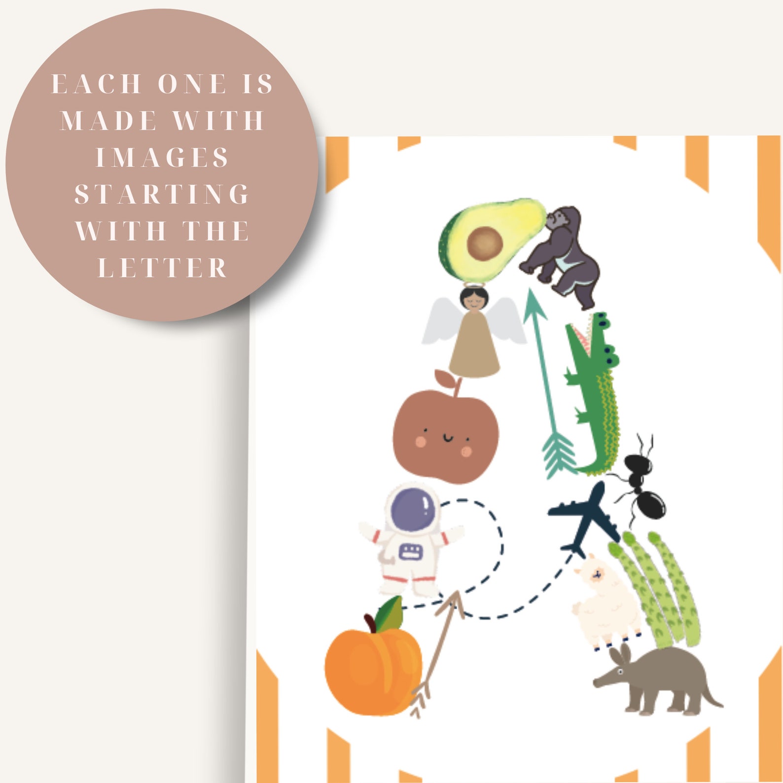 PRINTABLE | Alphabet Cards | Letter Posters | Kid's Room Decor | Wall ...