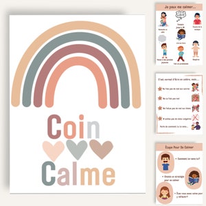 PRINTABLE | French Calming Corner Posters | Classroom Posters | Self ...