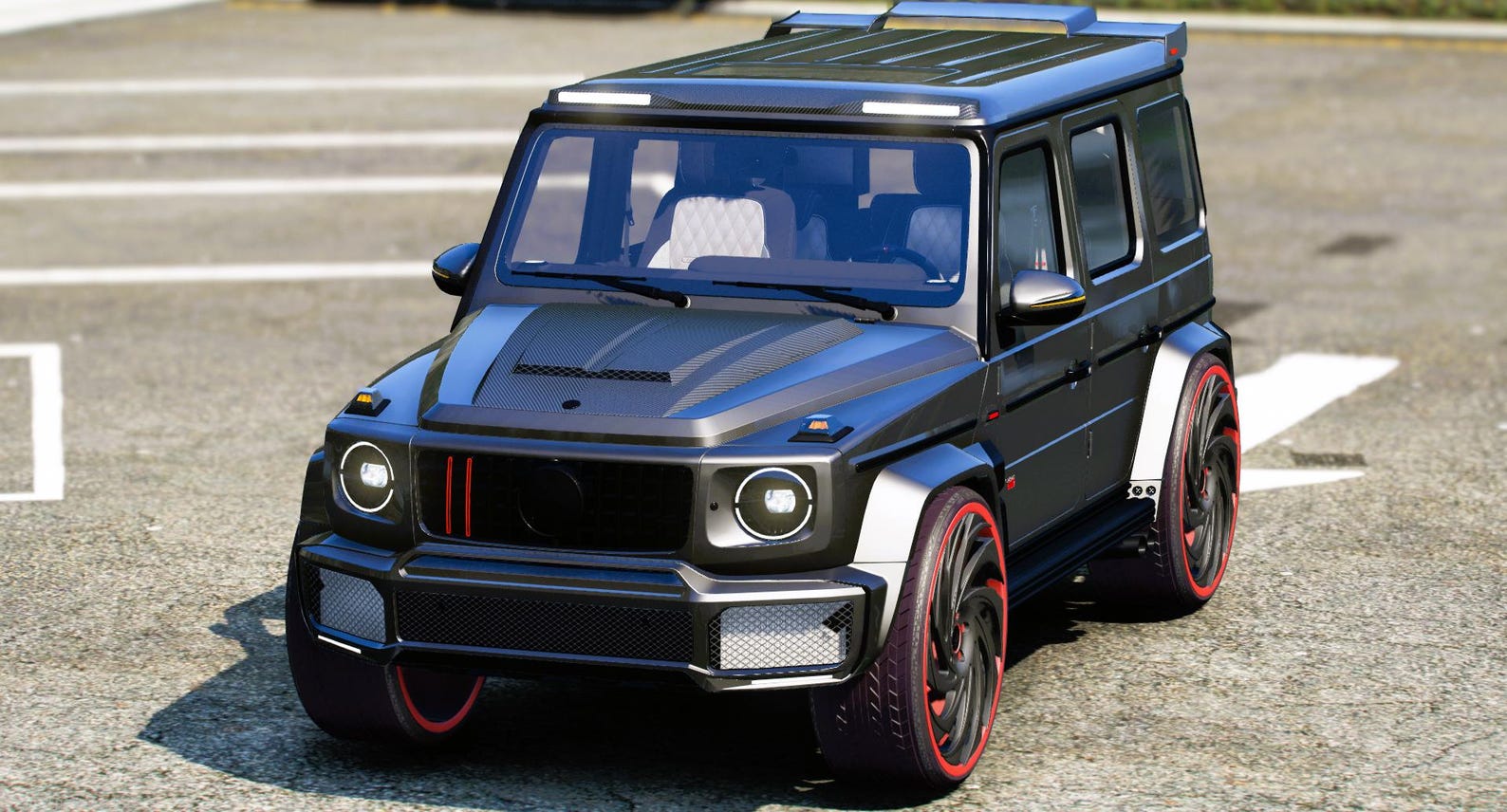 Fivem - (debadged) 2017 Brabus G700 on 30" Amanis 6 Seater Slider ...