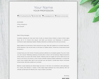 Cover Letter Template Customizable Google Docs Cover Letter, Job ...